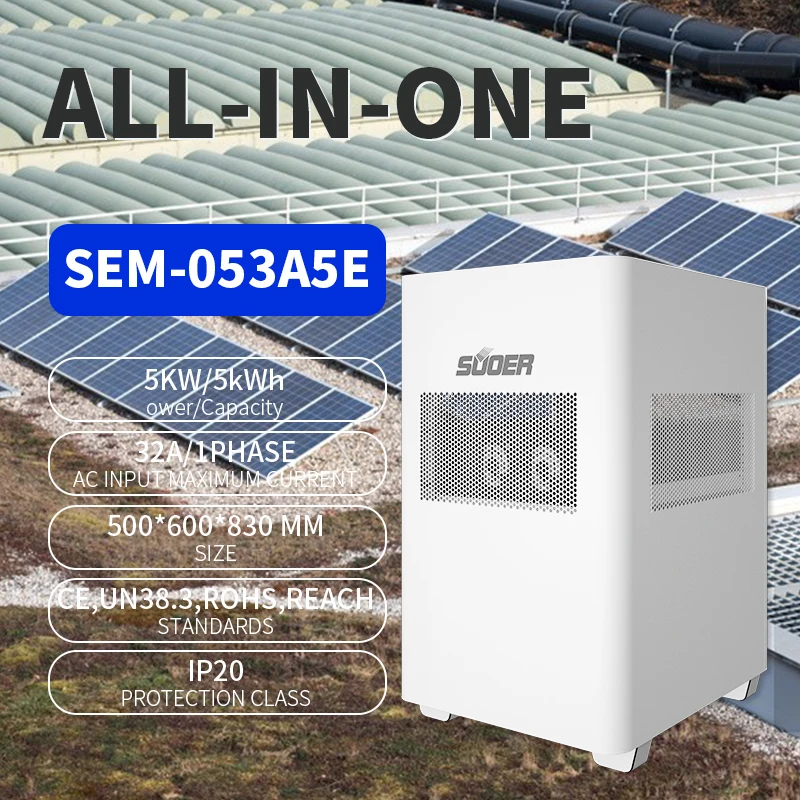 Suoer 5kw Solar Energy Storage Systems Lithium Batteries Home Energy ...