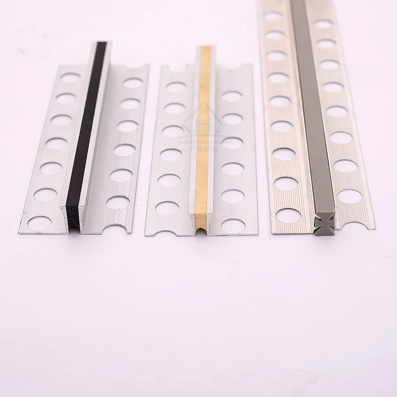 Rubber Infill Aluminium Expansion Joint Tile Trim For Tiling Dividing ...