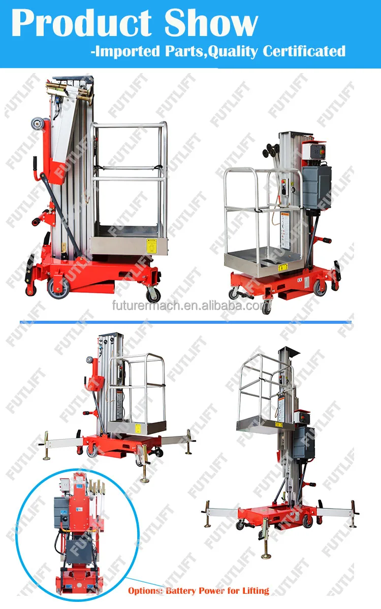 Light Weight Portable Mobile Platform Elevator Aluminum Solar Panel ...