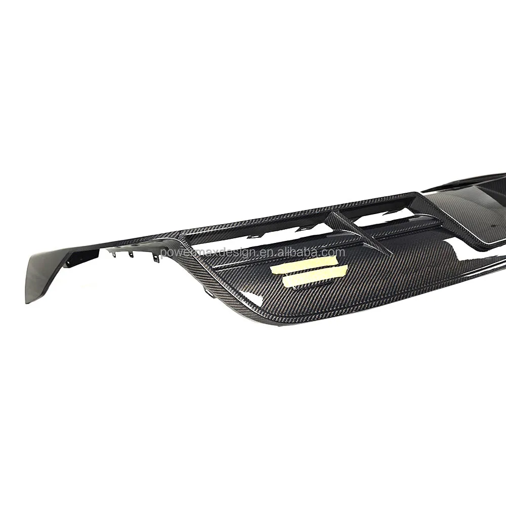 Carbon Fiber Rear Diffuser V Style For Tesla Model S 2023 Years - Buy ...