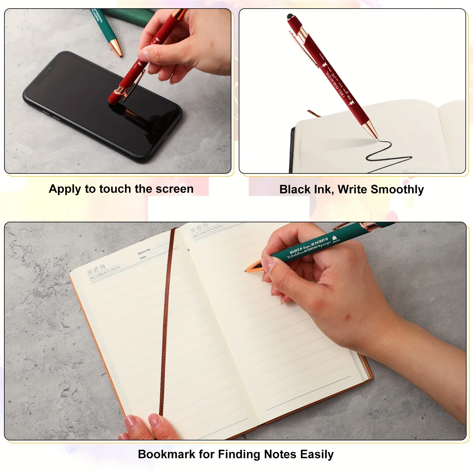Christian Notebooks Bulk Religious Notepads With Motivational Pens ...