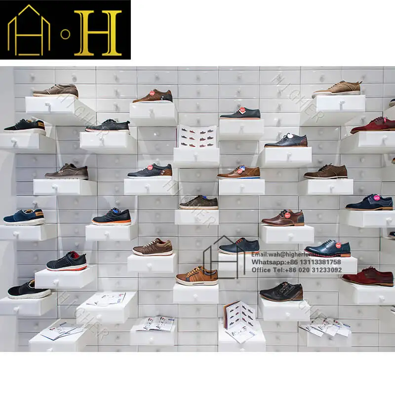 Luxury Shoes Showroom Display - Customized Footwear Racks