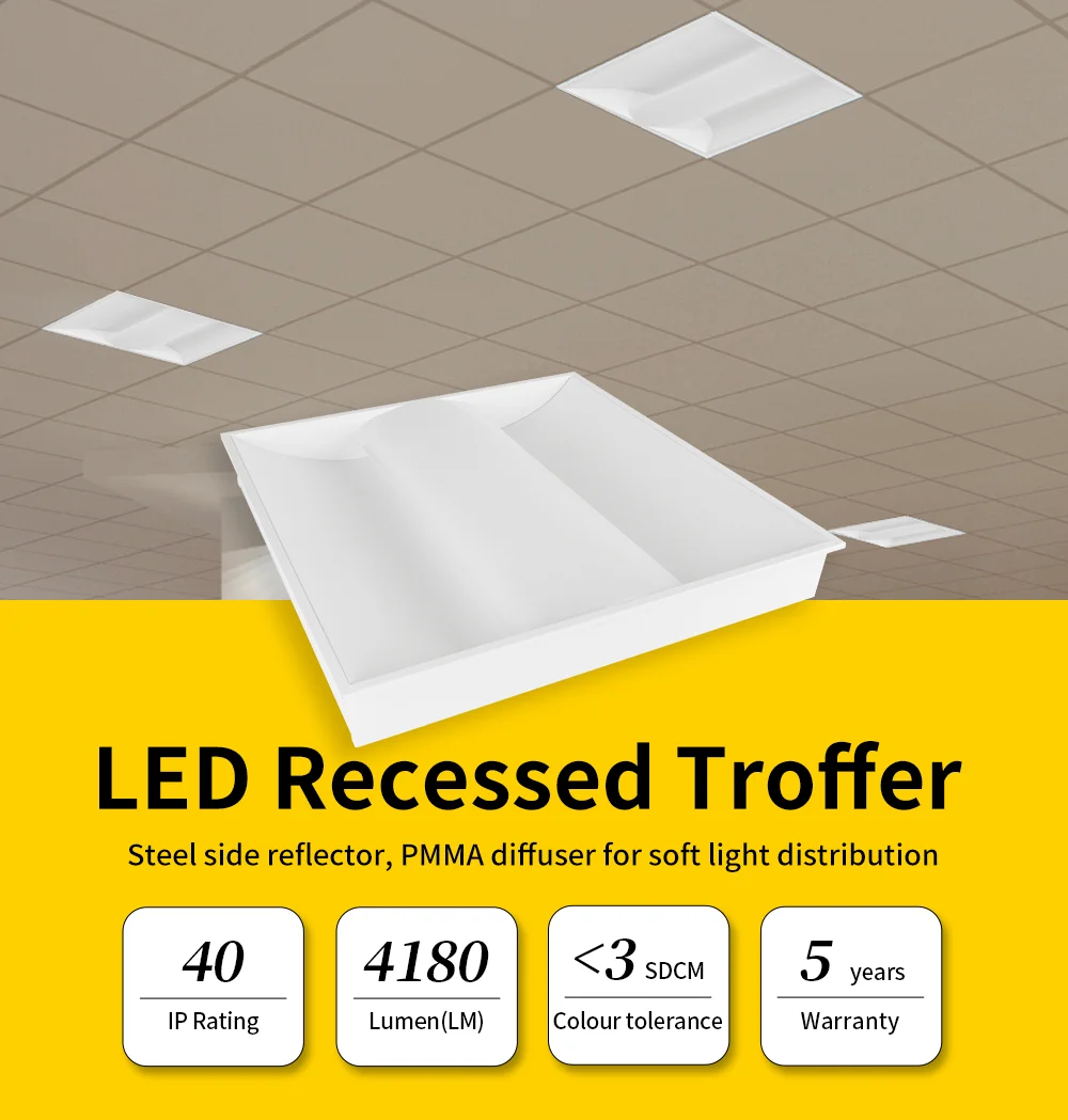 Pelucchi Suspended Energy Saving Flat Led Panel Modern Led Troffer ...