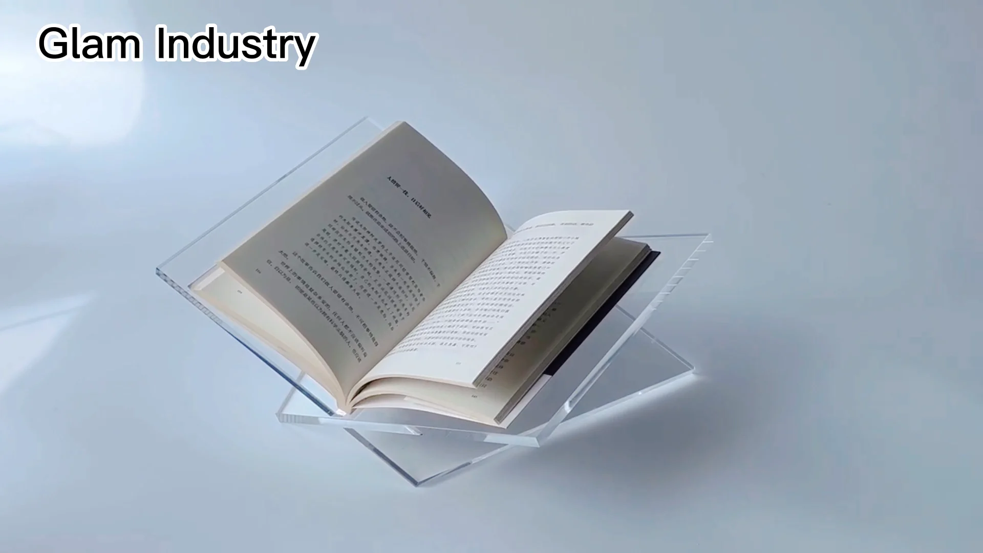 Portable Acrylic Book Display Stand Transparent Acrylic X Reading Stand ...