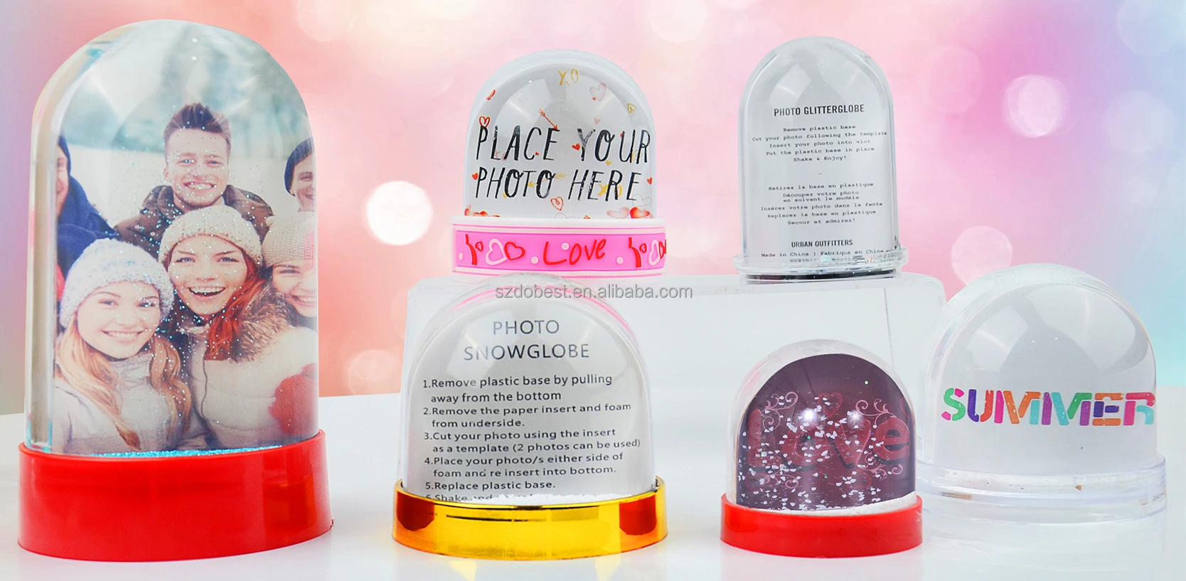 Schneekugel Mit Licht - Customize Photo Insert Snow Globe