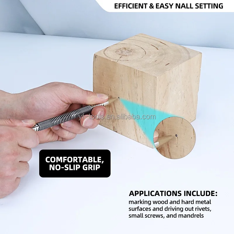 2021 New Design Hammerless Spring Center Punch,Other Hand Spring Punch ...