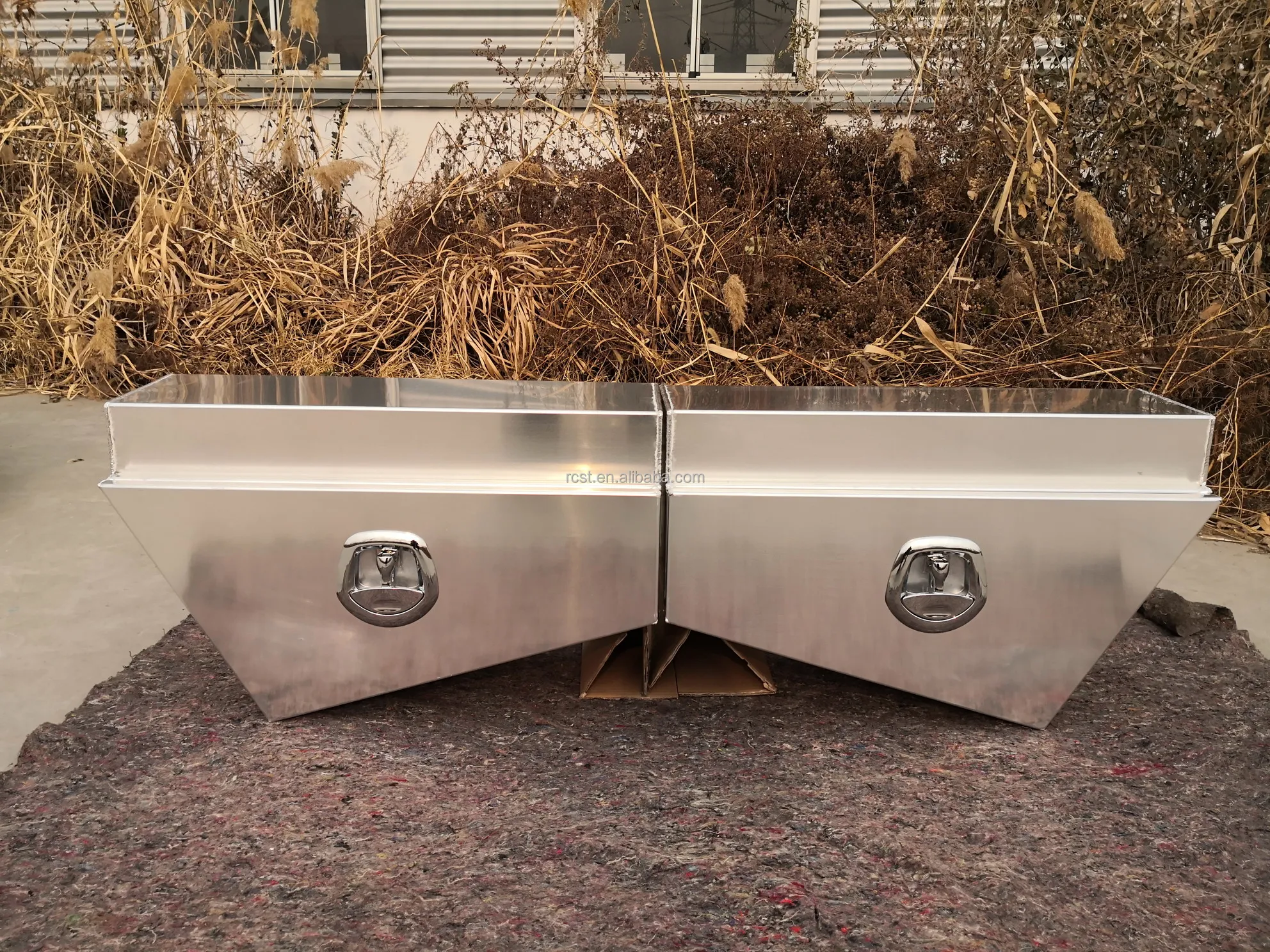 Aluminum Truck Toolbox UTE Box Flat Plate Tapered Alloy Toolbox Under ...