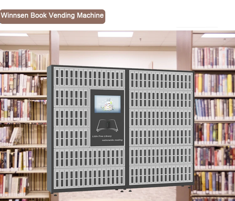 Touch Screen Book Vending Machine With Locker And Smart System For ...