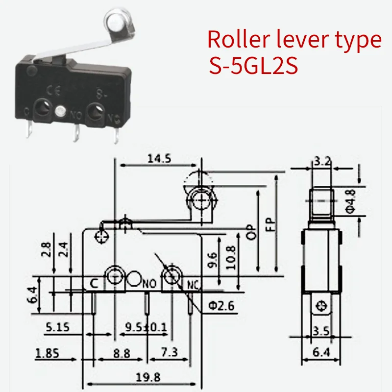 Mini Micro Switch No/nc Micro Switches 3a 5a 10a 250vac Arc Lever Snap ...