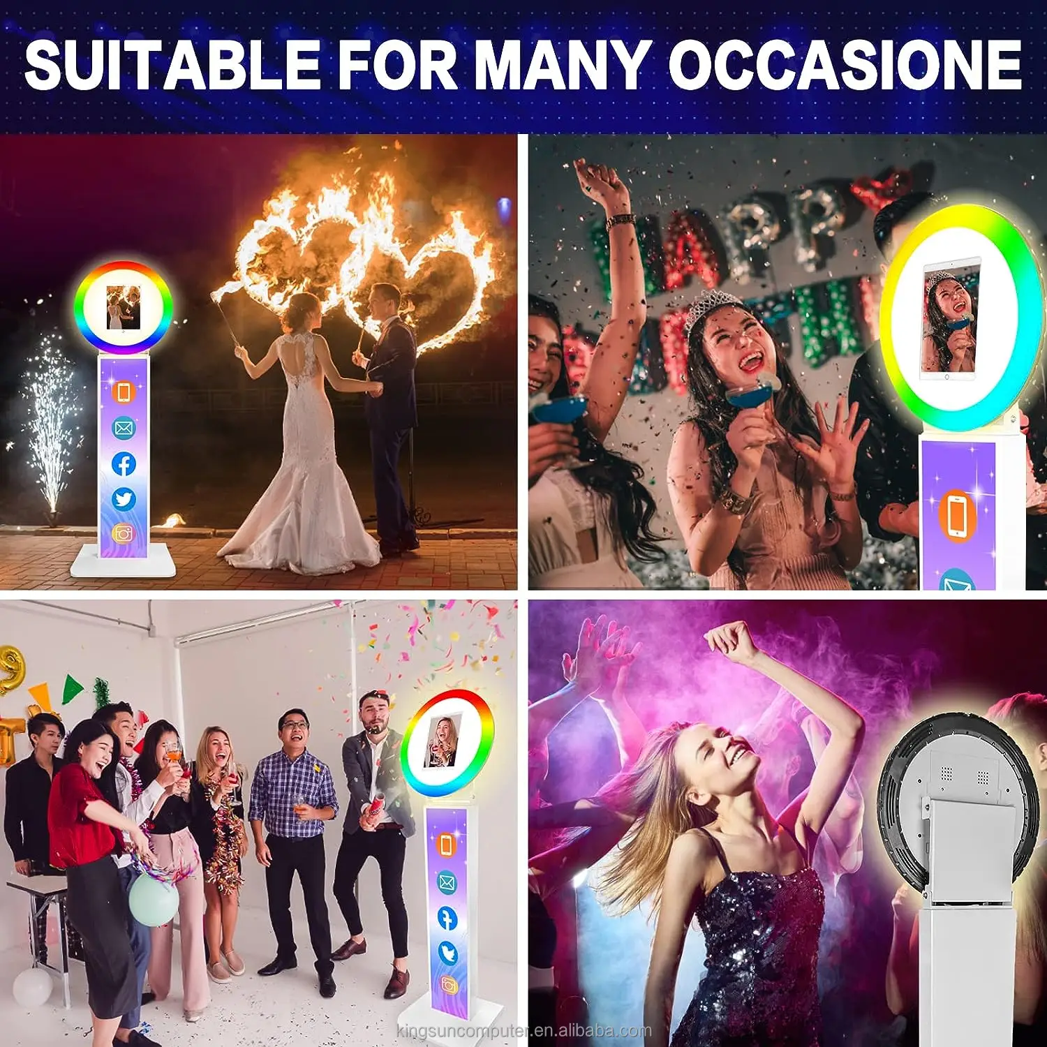 Ring Light Rotating Photo Booth Install Ipad Photo Booth Support ...