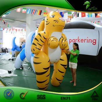 Hongyi Inflatable Pvc Tiger Cartoon Animal Figure Inflatable Anime Sph ...