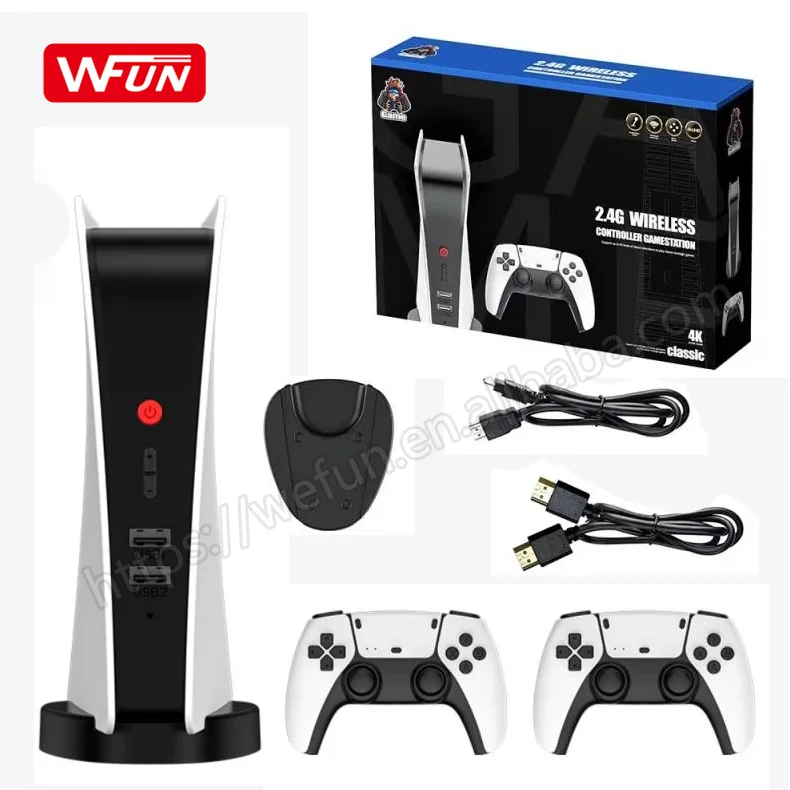 M5 Wireless Retro Classic Tv Game Console Plug And Play Built-in 64gb ...