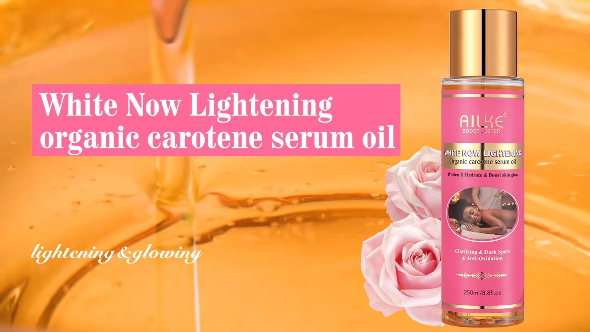 Ailke Luxury Carrot Clarifying Knuckle Whitening Dark Spot Essential Massage Body Oil - Buy Body ...