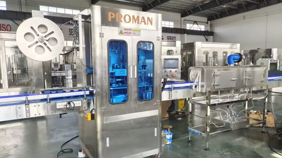 Automatic Labeler Pe Pet Carbonated Beverage Juice Pure Mineral Drink ...