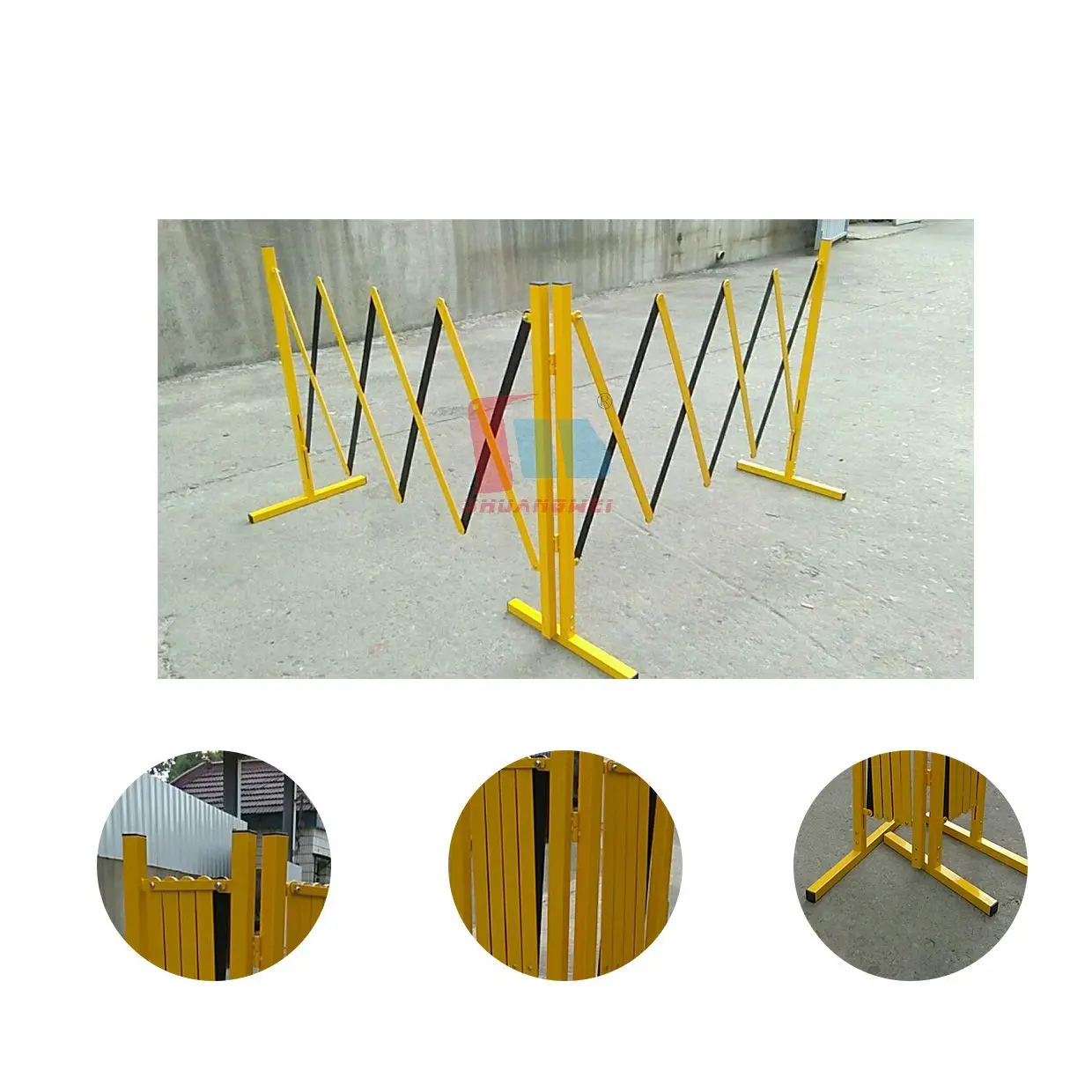 Safety Fences Warning Traffic Control Steel Mobile Portable Barrier ...