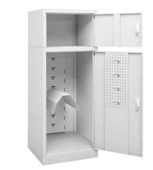 Steel Saddle Cabinet Equestrian Sports Horse Tack Storage Locker ...