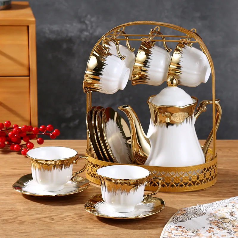 High Quality 14pcs Porcelain Cup Sets for Coffee and Tea