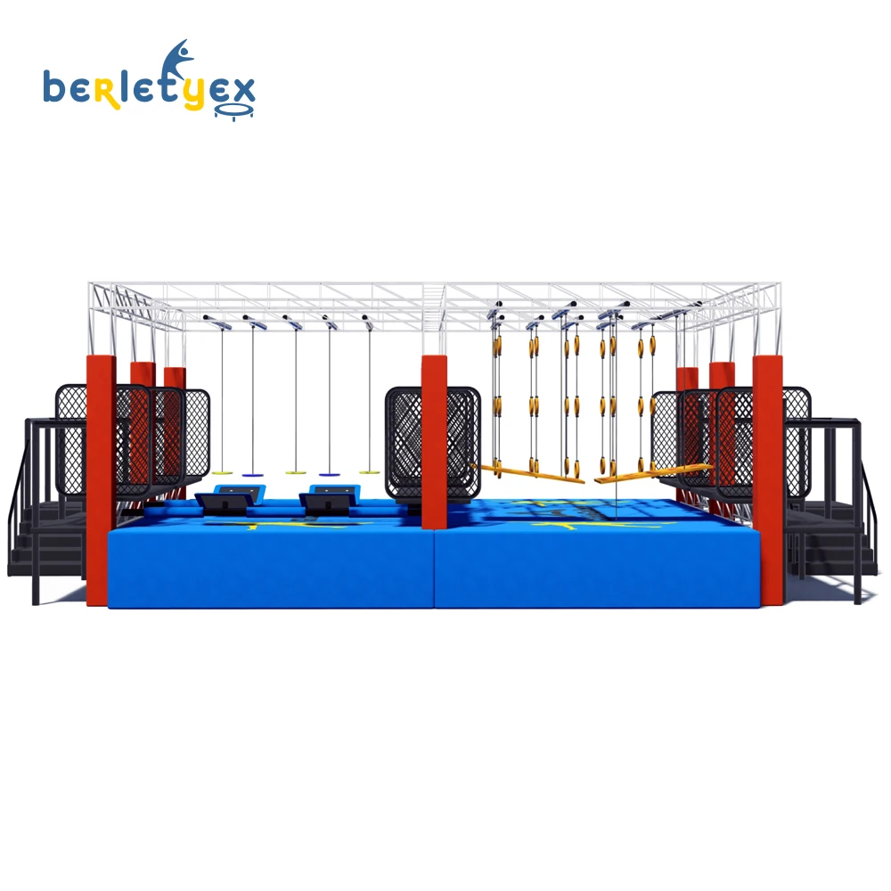 Berletyex Indoor Playground Commercial Ninja Warrior Bounce House ...