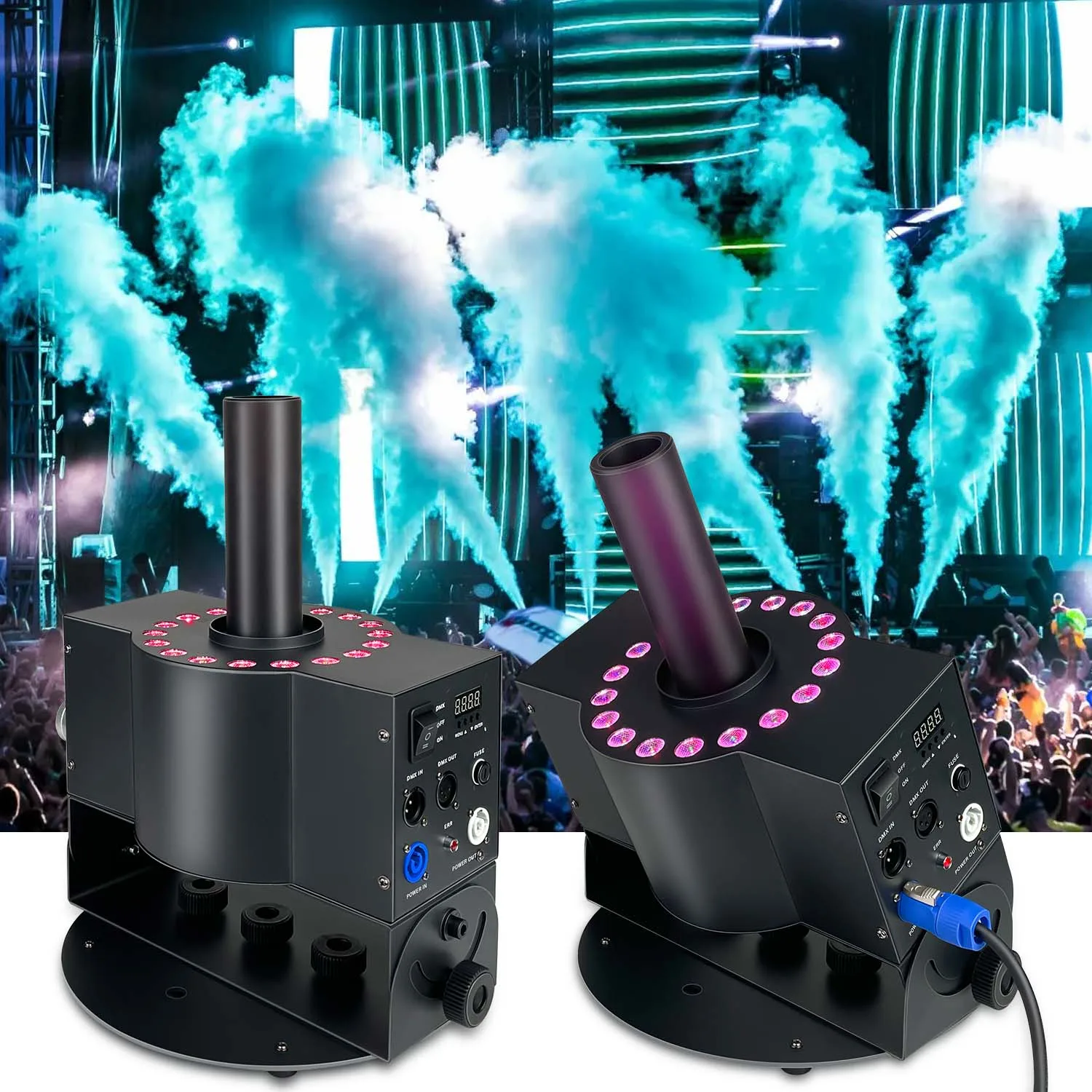 Powerful Co2 Column Machine Dmx Control 100w Led Co2 Jet Smoke Machine ...