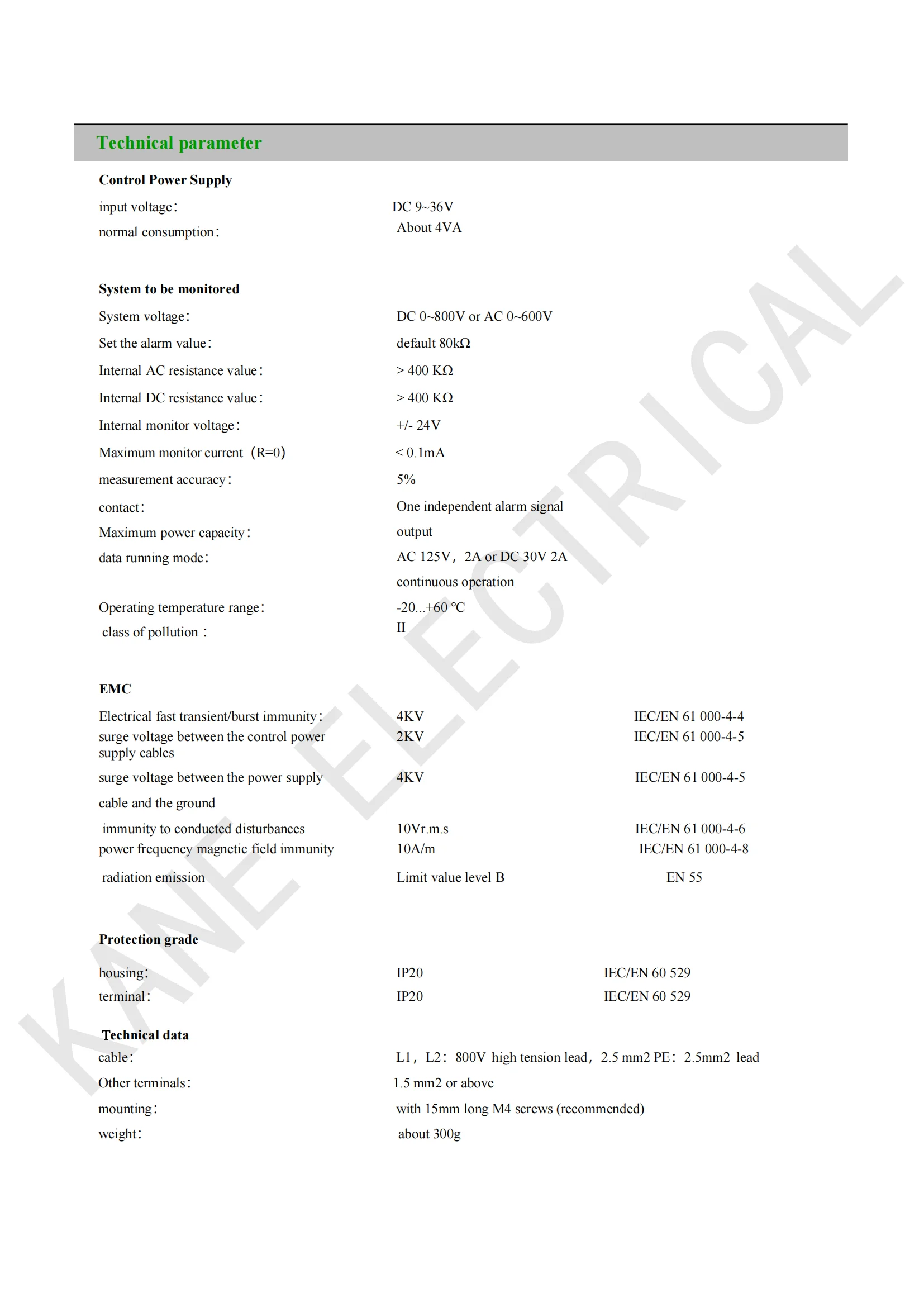 DIN Rail Insulation Monitoring Device (IMD) for EV Chargers