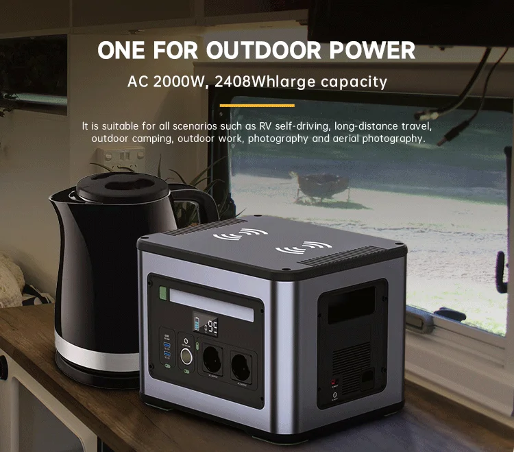 Portable Power Generator 2000w Solar Rechargeable Station For Outdoor ...