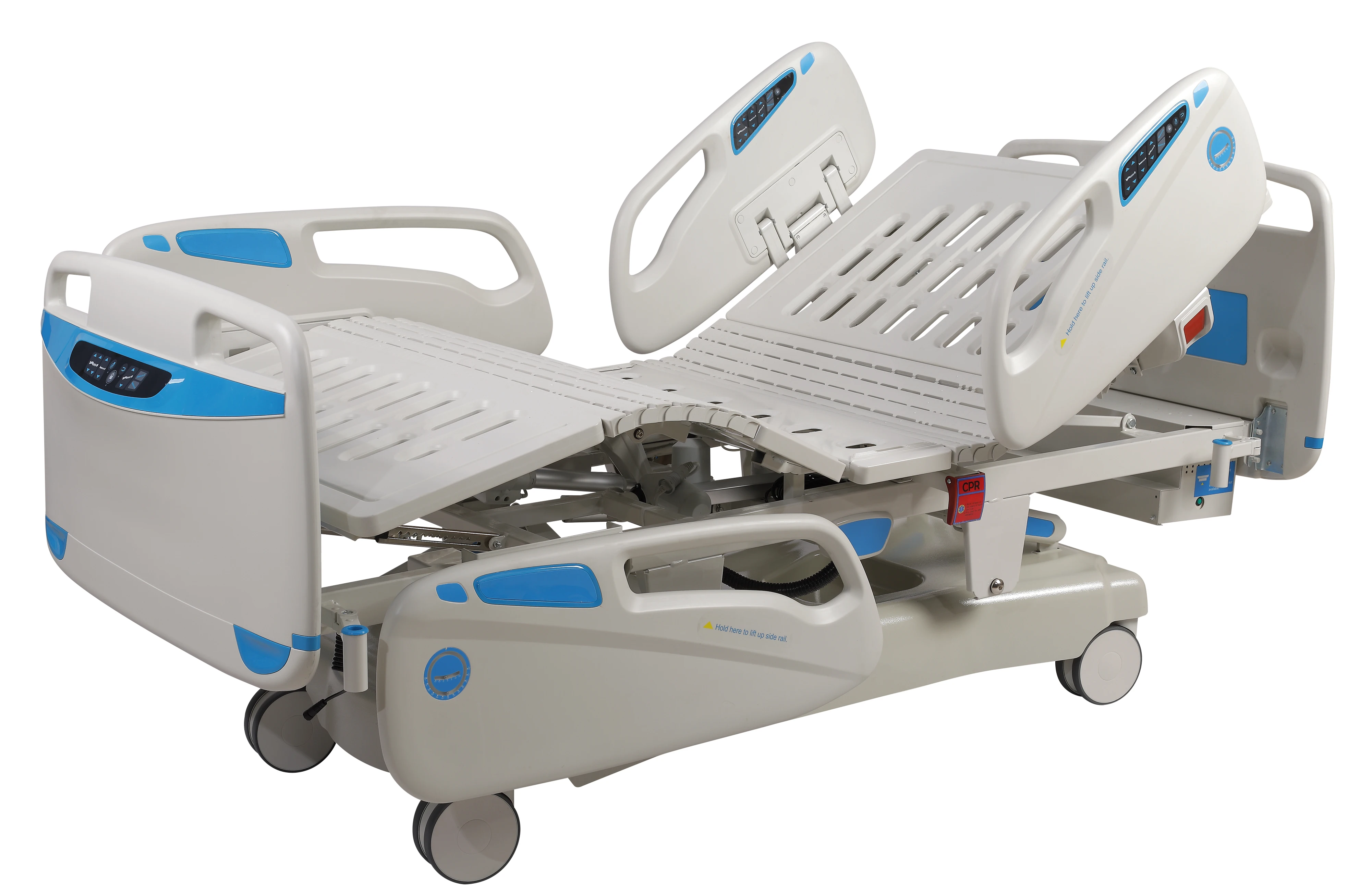 Hospital Bed with CPR and Advanced Heat-Sensing Touch Panels