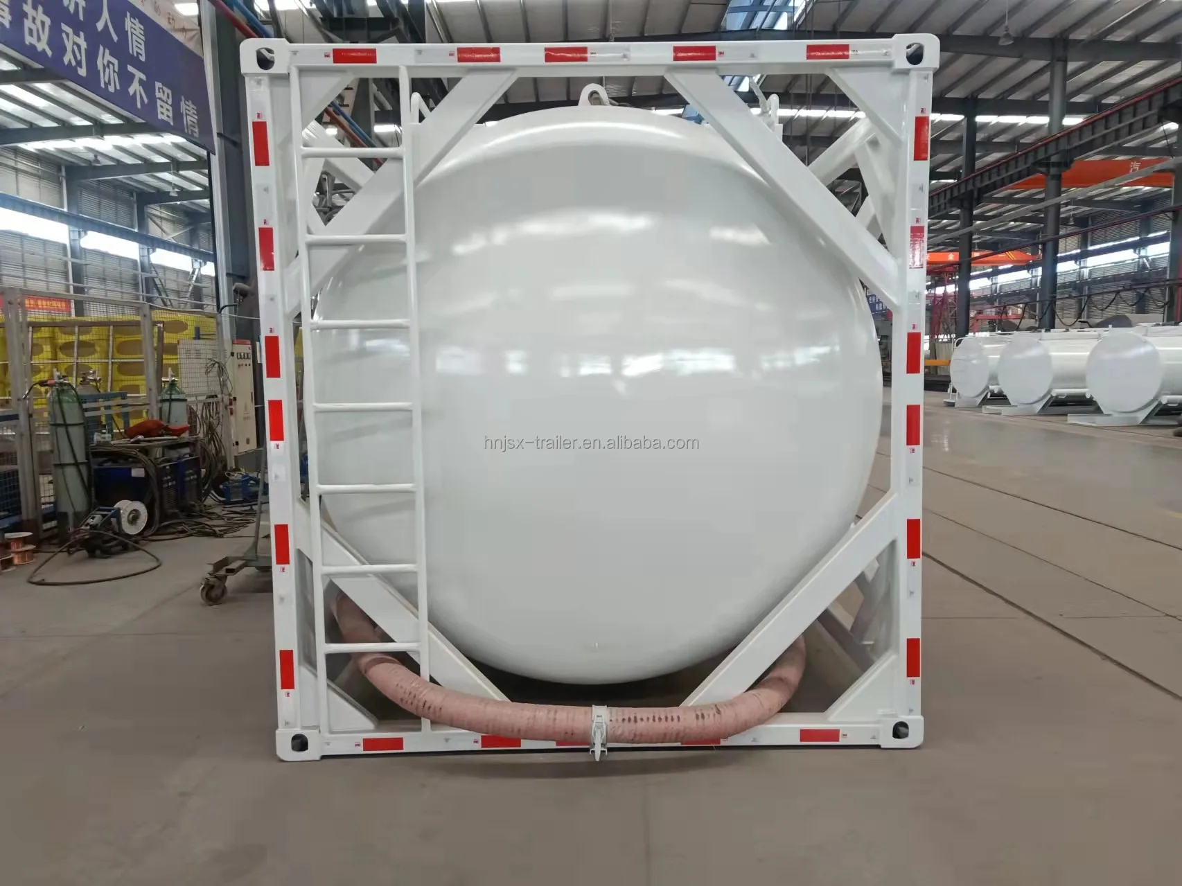 Bulk Cement Powder Transport 20ft ISO tank Container 23cbm Grain tank ...