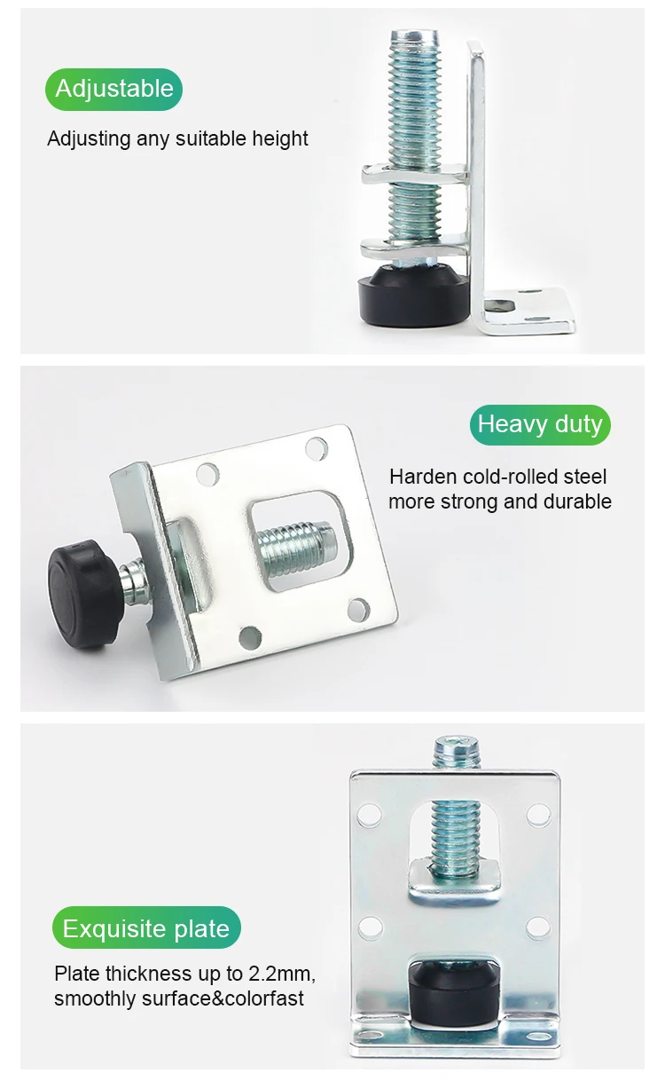 JIUFA Hardware Wardrobe Leveling Feet - Heavy Duty & Adjustable