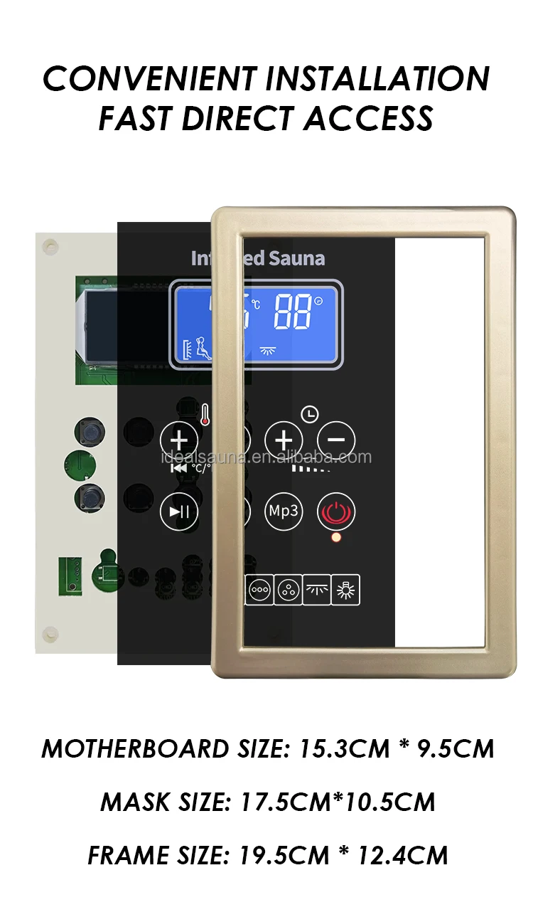 Infrared Electric Control Panel & Box For Sauna Rooms Odm | Wholesale