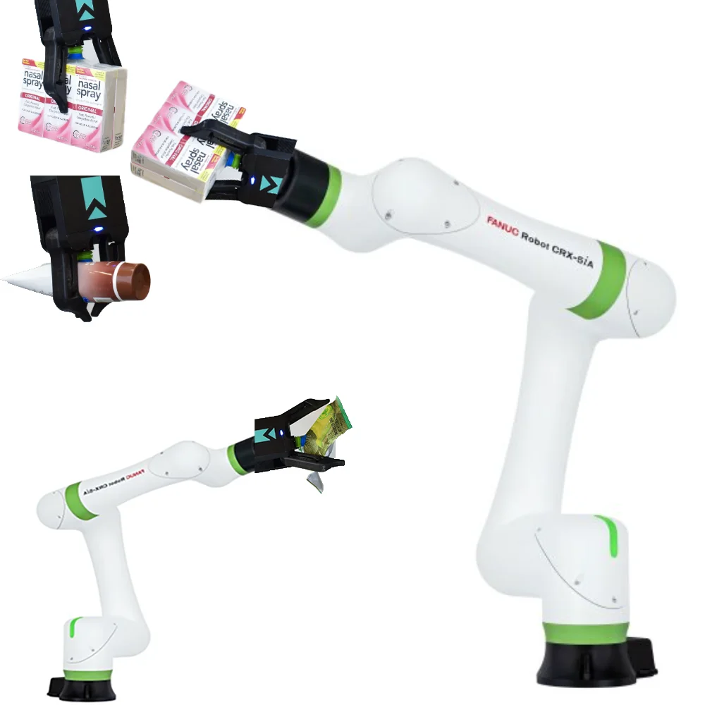 Picking And Placing 6 Axis Fanuc Cobot Crx-5ia Collaborative Robot With ...