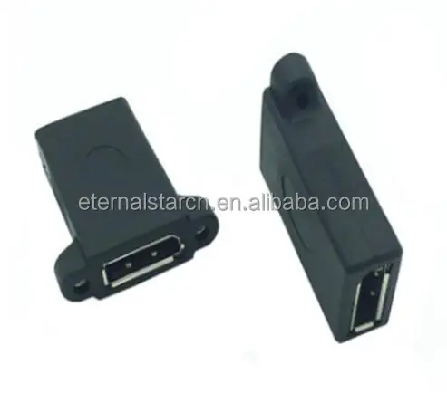 Wholesale DisplayPort Cable DP Female Panel Mount Cable Adapter with ...