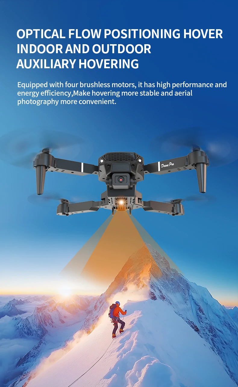 New E88 Pro Max Drone with 4K HD Dual Camera, Foldable Design & Screen ...