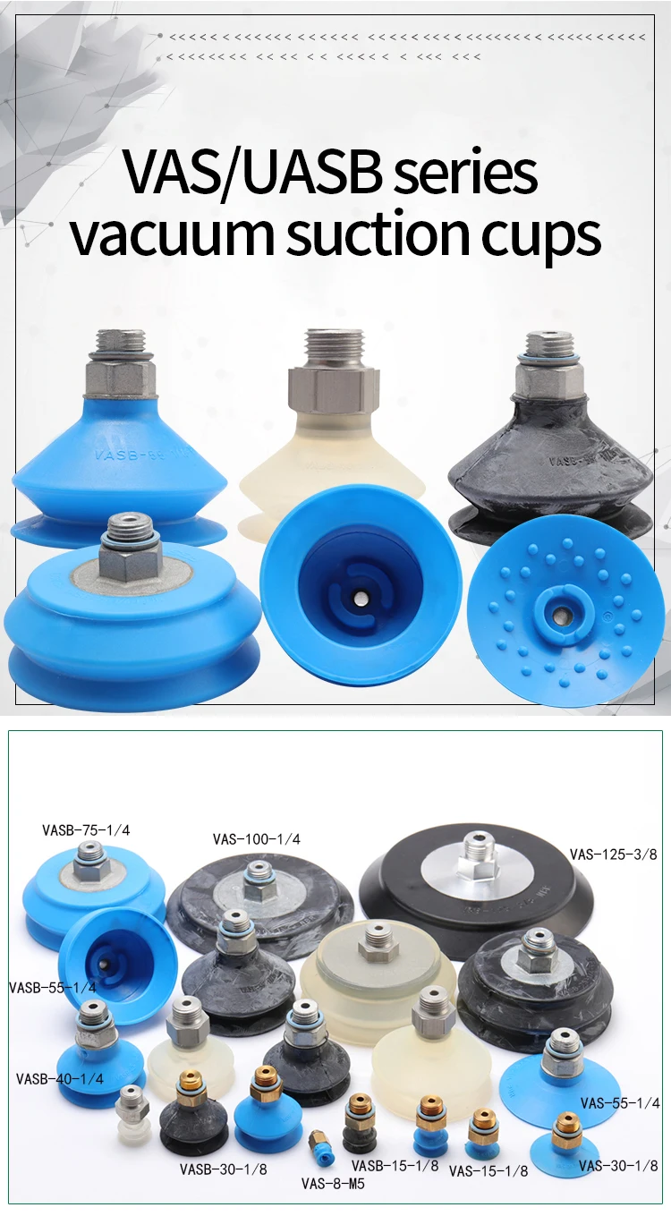 Threaded Suction Cup Vas Vasb-8/10/15/30/40/55/75/100/125 Industrial ...