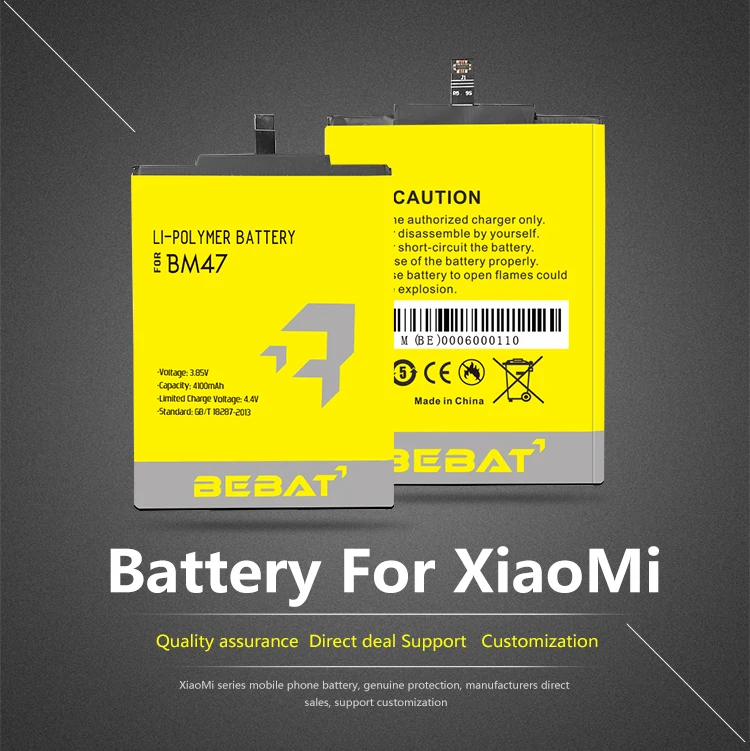 Oem Factory Mobile Phone Battery Bm47 For Xiaomi Red Mi 3/3s/3x/4x ...