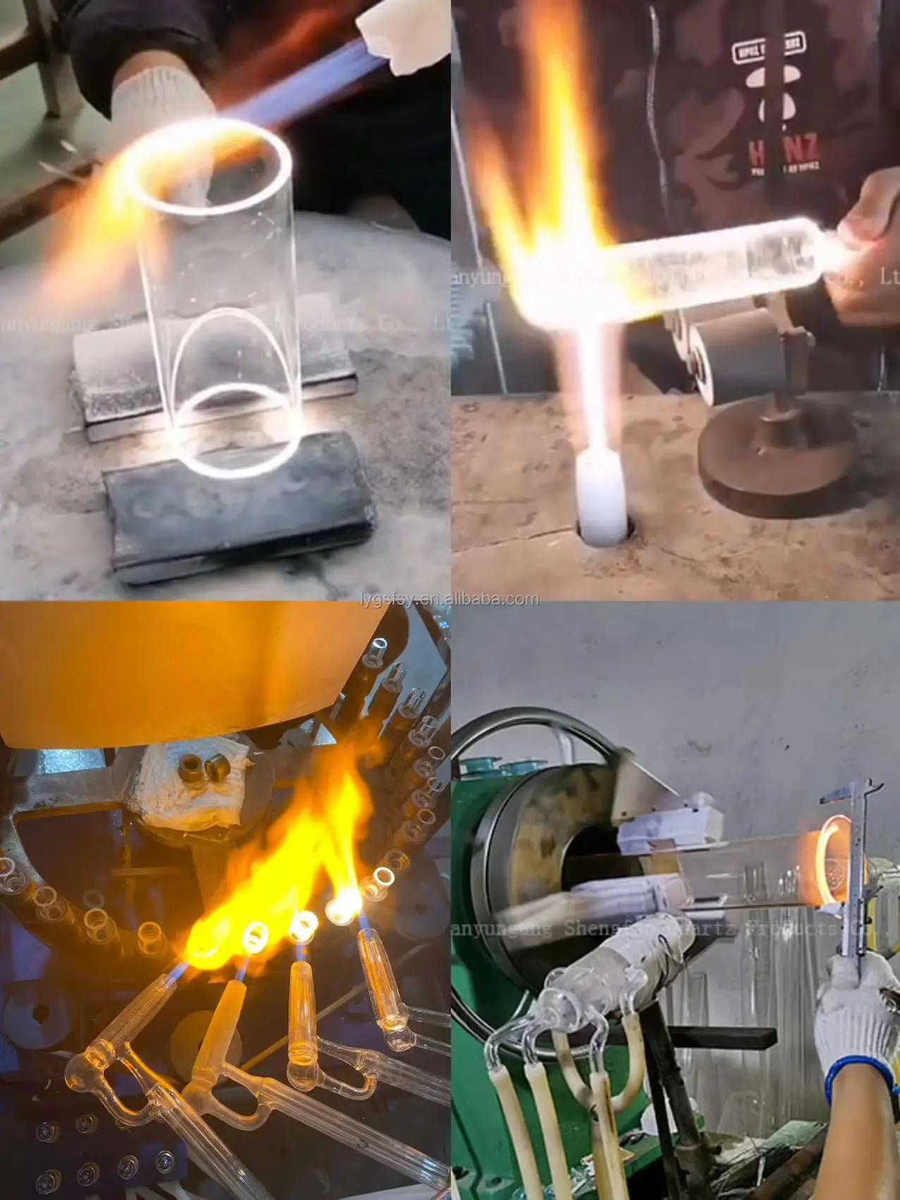 Fire Polishing Transparent Quartz Tube Both Sides Open Clear Glass ...