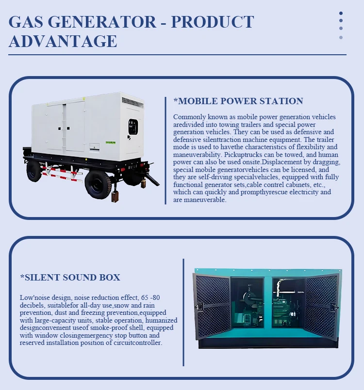 20kw-150kva Natural Gas Turbine Generators Small House Open Power Range ...