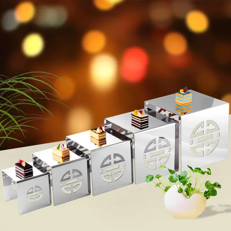 Stainless Steel Snack Dessert Buffet Food Catering Riser