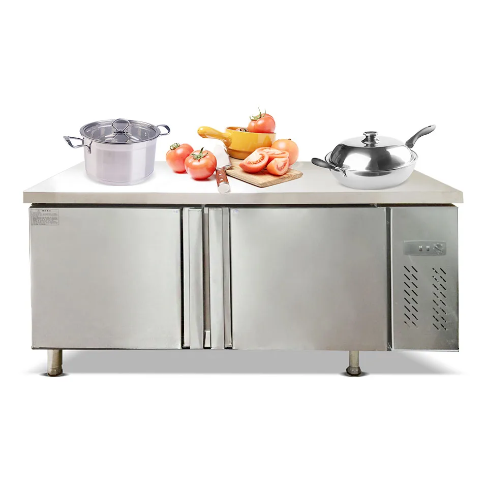304 Stainless Steel Kitchen Refrigerator Workbench Counter Commercial ...