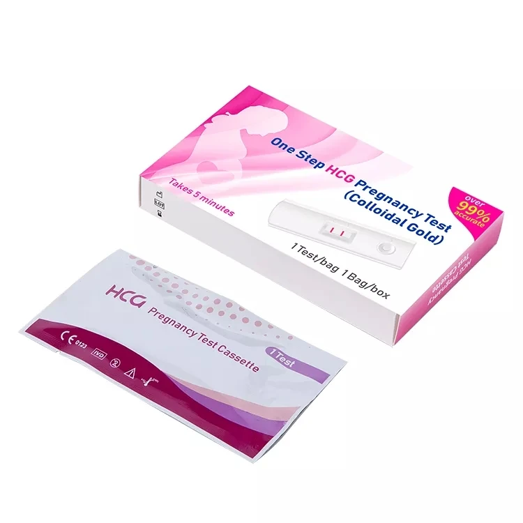 99.8% Accuracy Hcg Pregnancy Test Cassette Colloidal Gold Easy Rapid ...