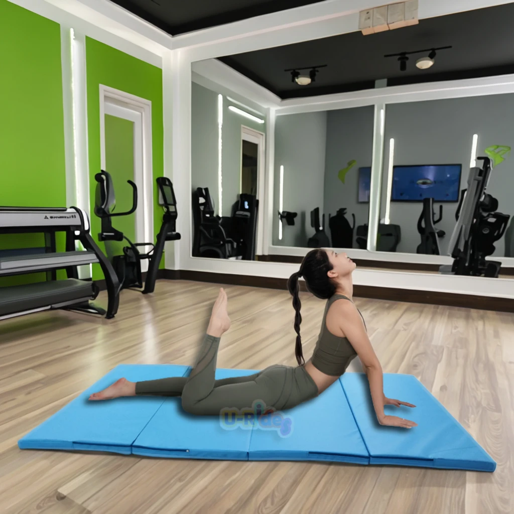 Three Fold Folding Crash Mat Fold Up Gym Exercise Mat For Adult And ...