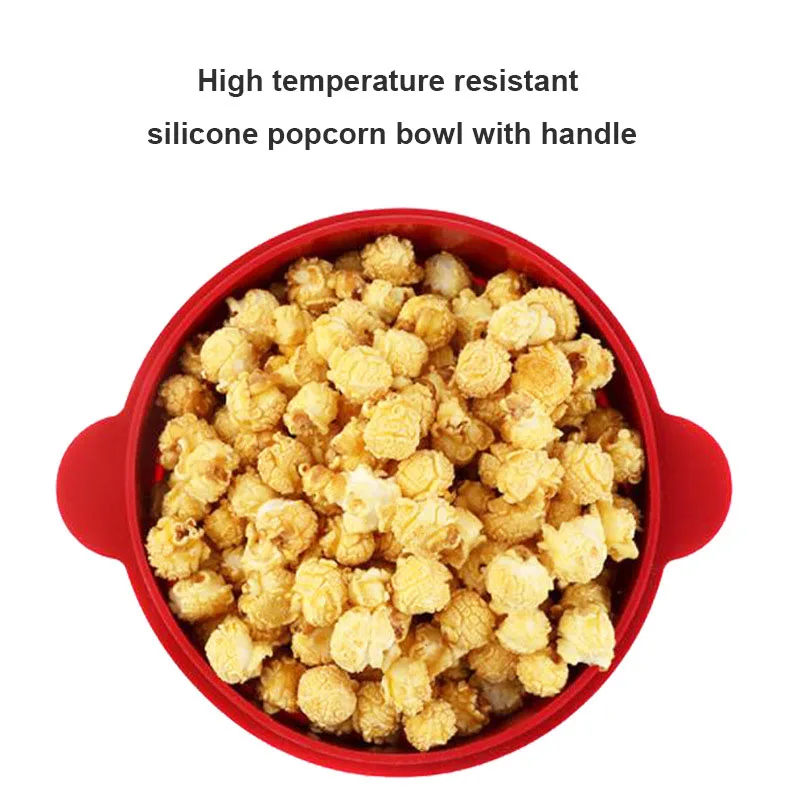 Small Silicone Popcorn Bucket Foldable Microwave Popcorn Maker Rubber ...