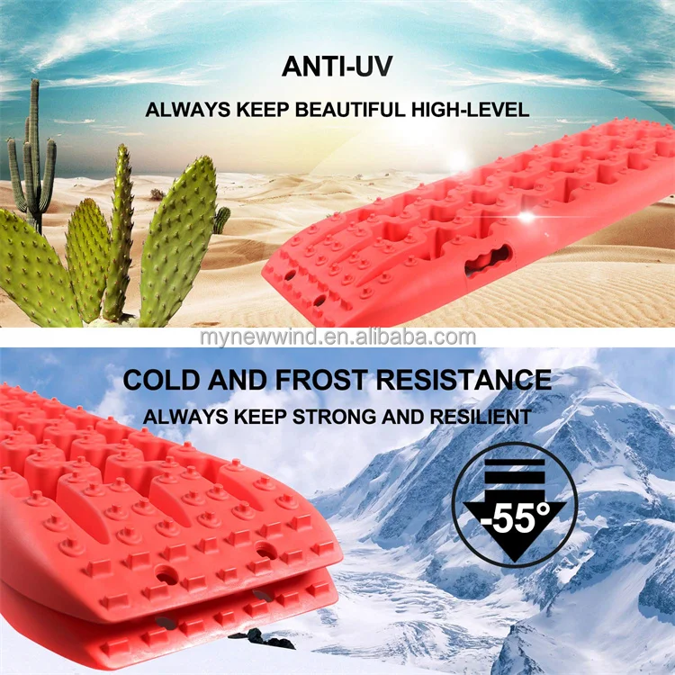 Recovery Boards 4x4 Off Road Traction Tracks Tire Mat For Sand Mud Snow ...