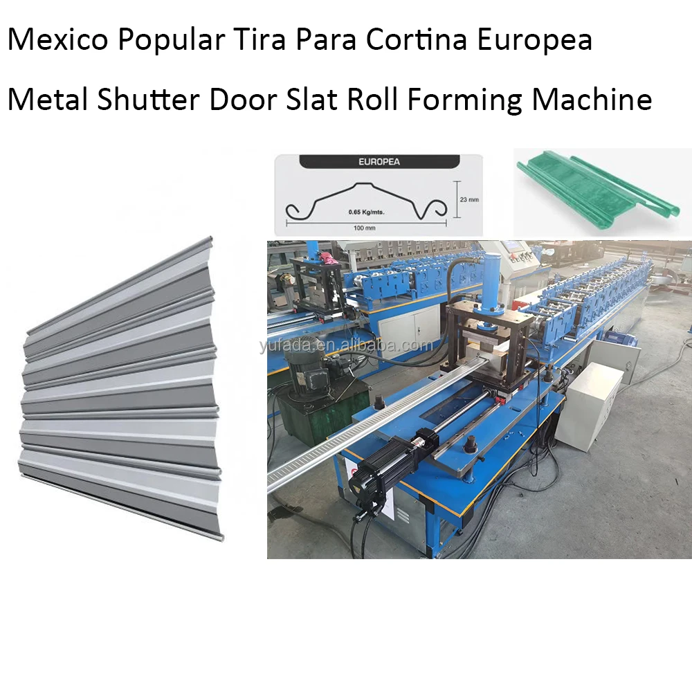 Auto Roller Shutter Door Roll Forming Machine Shutter Door Slat Panel ...
