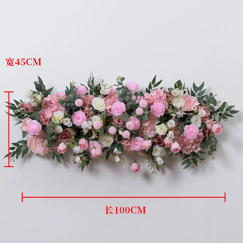 Wholesale Artificial Flower Runner Wedding Table Floral Aisle Runners ...