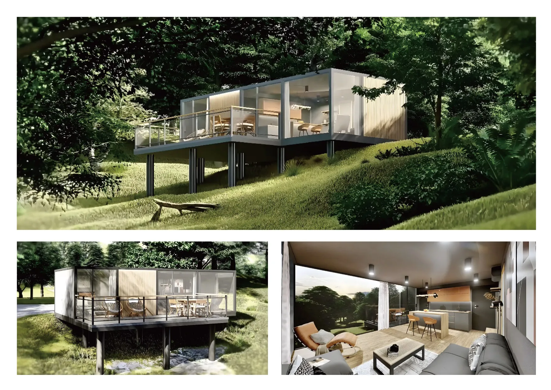 Modern Design Luxury Glass Prefabricated Modular Container Home ...