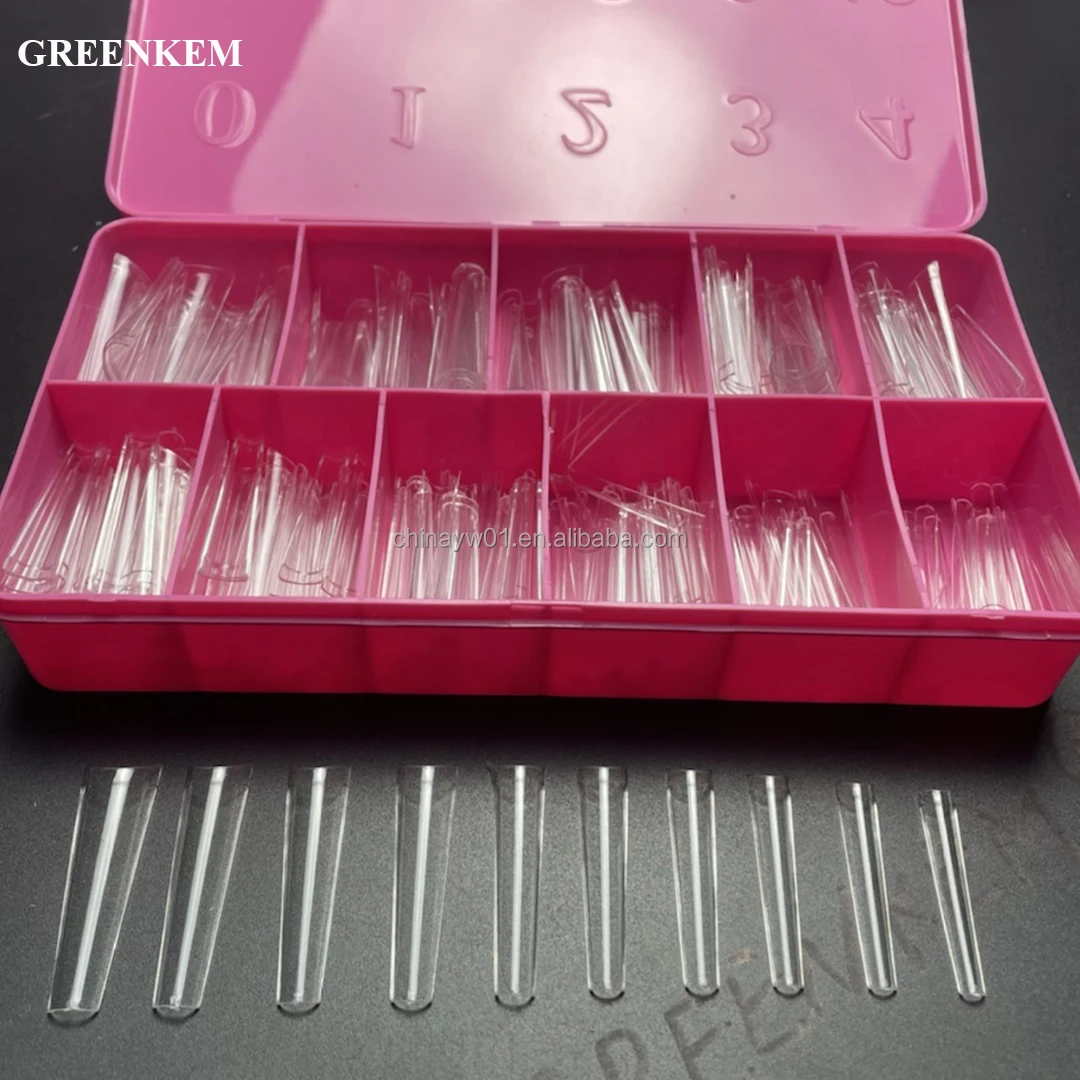 GREENKEM Nail Art Tips Box - Professional Manicure Tools