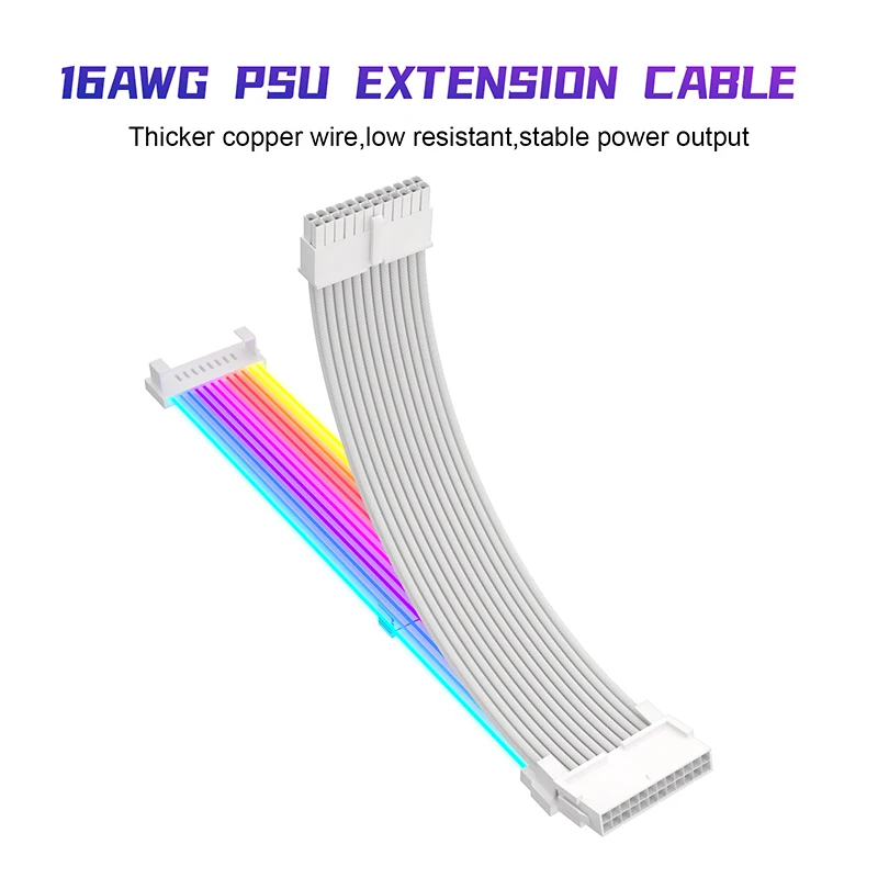 2023 New DC PSU ARGB Cable Neon Flex LED Synchronized Straight RGB ...