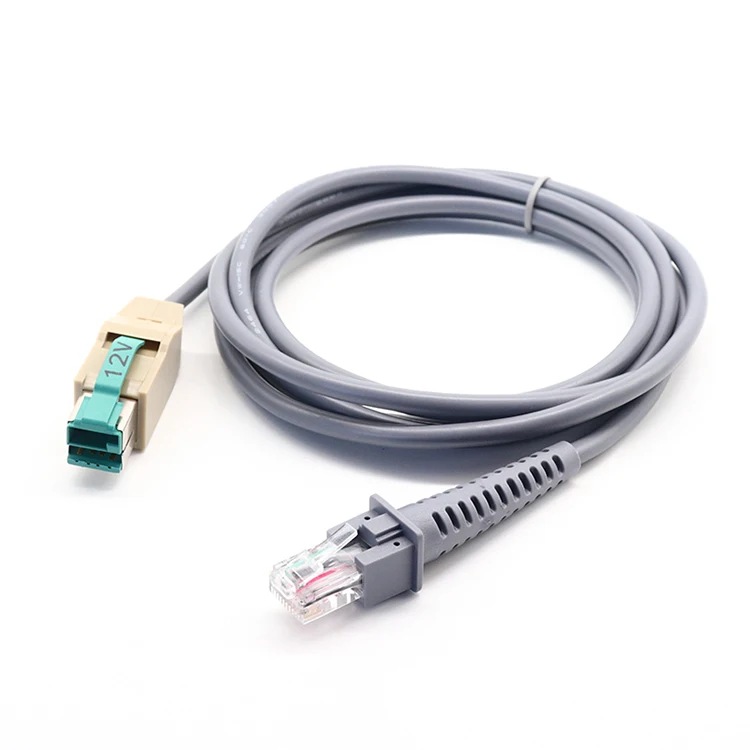 Rj45 Rj50 To 12v 24v Powered Usb Cable For Datalogic Pos - Buy 12v ...