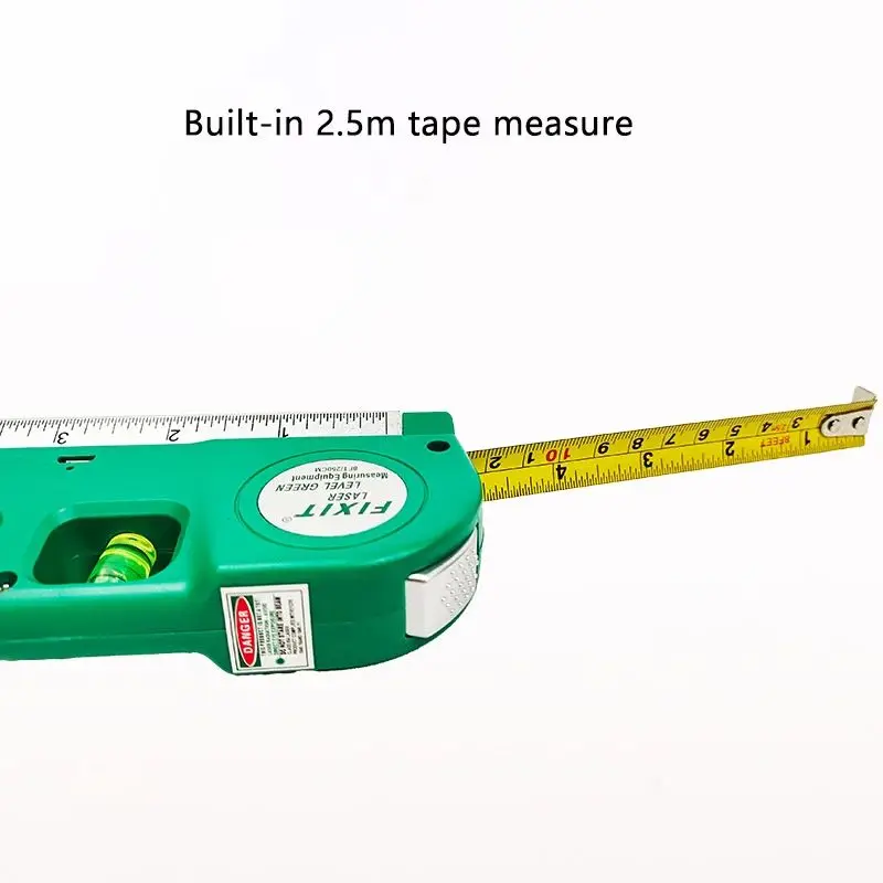 Green Lazer Level Rechargeable Scale Measurement Tape Measure Building ...