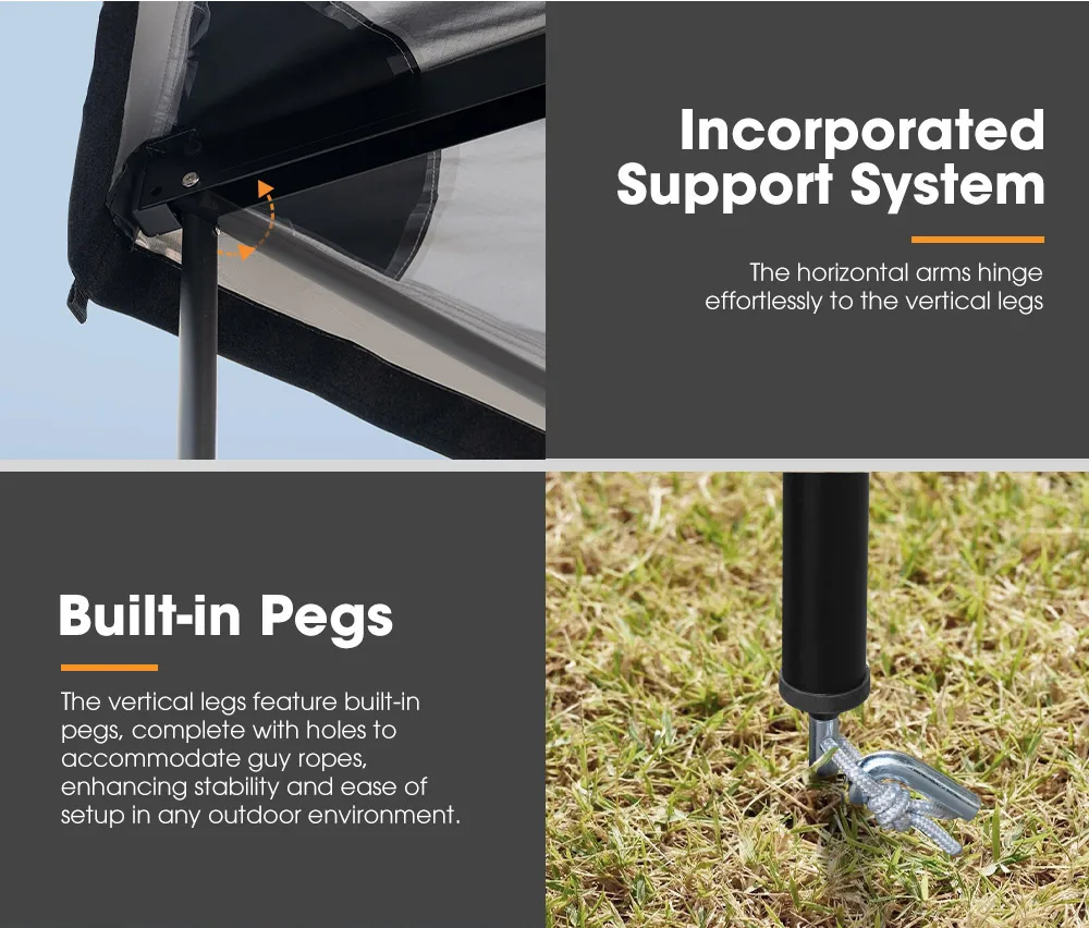 SAN HIMA 270 Degree Car Side Campervan Awning - Durable & Waterproof